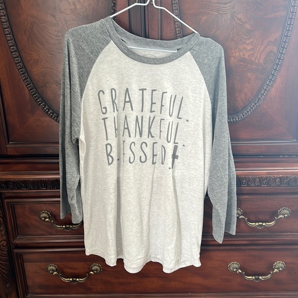 Jane Marie | Tops | Jane And Marie Jersey Grateful Thankful Blessed ...